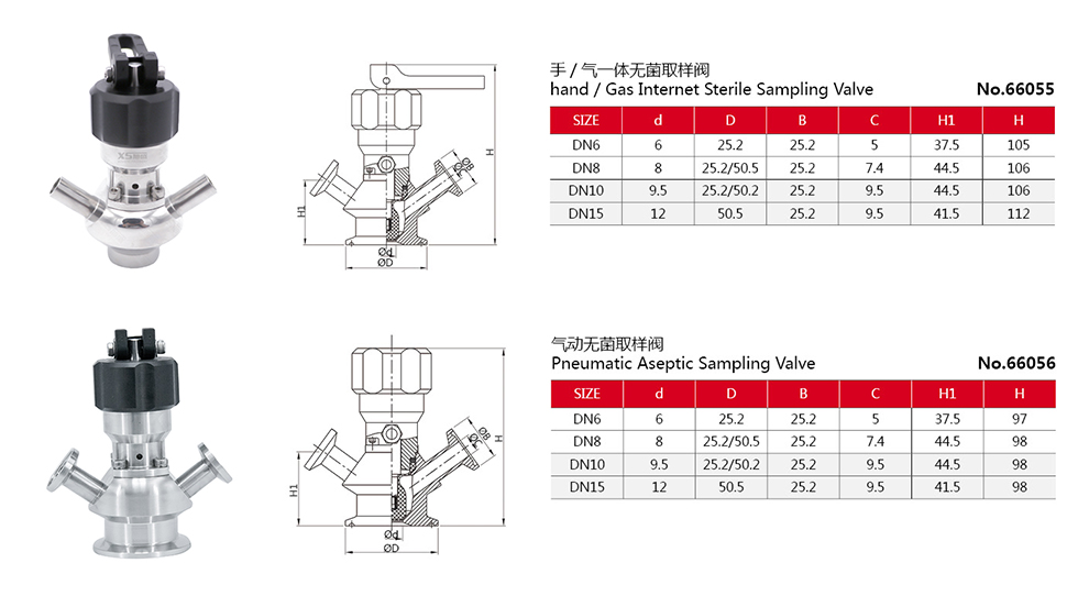 Sanitary Aseptic Sterile Manual and Pneumatic Sampling Valves - Buy ...