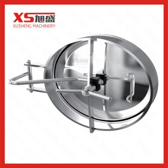 Sanitary Pressure Vessel Manhole Covers with Stainless Steel Handle
