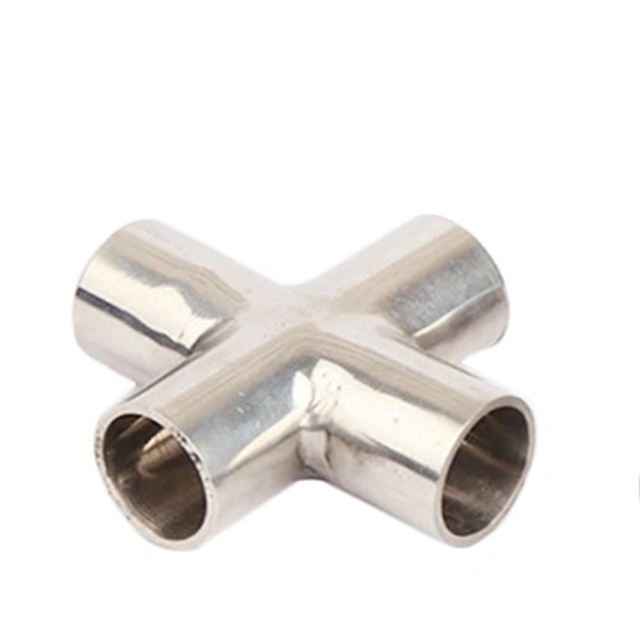 Sanitary Stainless Steel Four Way Pipe Fitting Cross - Buy Hygienic ...