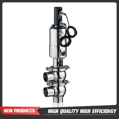 50.8MM Stainless Steel SS304 Food Processing Pneumatic Flow Diversion ...