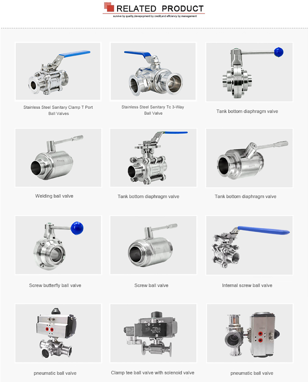 Stainless Steel Sanitary 3PCS Full Bore Ball Valve - Buy full bore ball ...