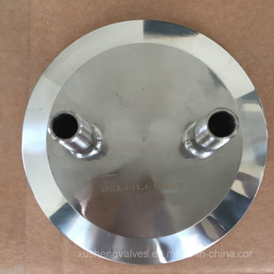 Ss304 6" Tri Clamp Lid with Male Pipe and Ferrules